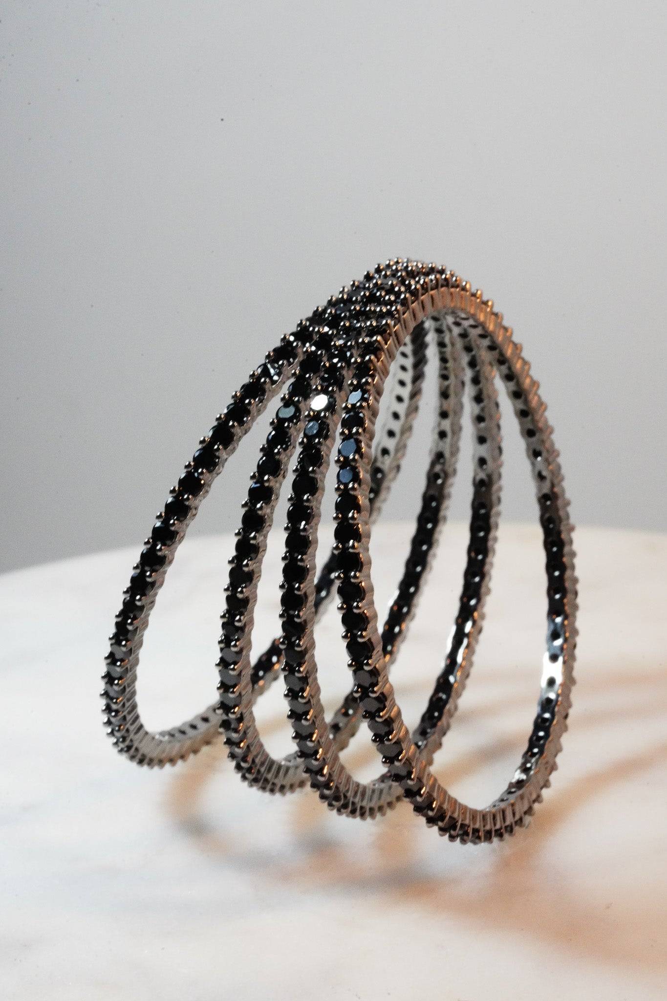 Simran - Black AD Bangles - Chooriyan